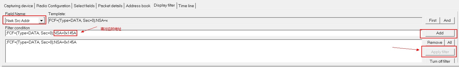 Packet Sniffer 的display filter怎么使用？ - Zigbee 和 Thread 论坛 - Zigbee 和 ...