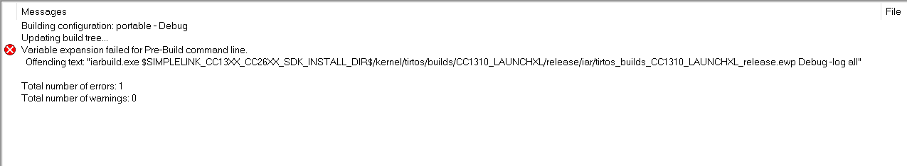 CC1310例程在IAR上编译出现问题 - 低于 1GHz 论坛 - 低于 1GHz - E2E™ 设计支持