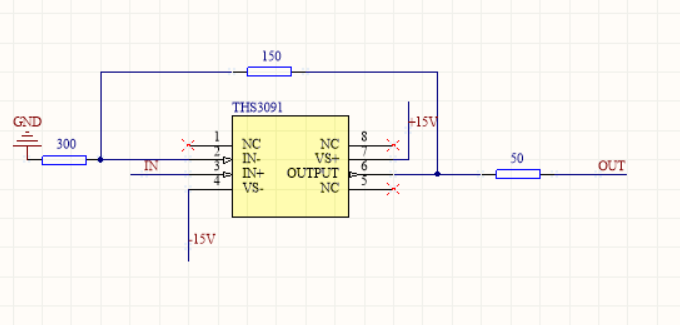 关于THS3091的使用 - 放大器论坛 - 放大器 - E2E™ 设计支持