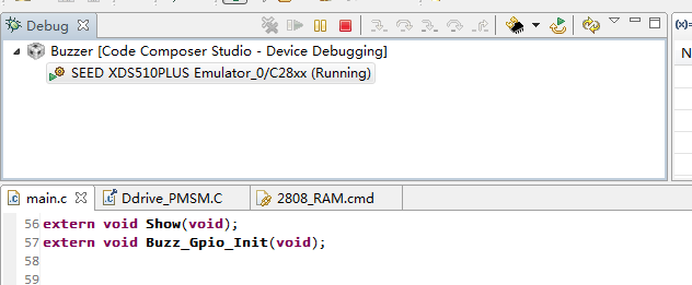 ccs5.5 debug仿真，第一次能运行，复位后，就不行运行了，显示出错 - C2000™︎ 微控制器论坛 - C2000 微控制器 - E2E™ 设计支持