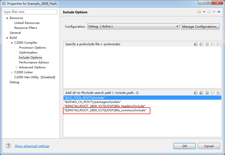 请问通过ccs6.0怎么设置文件的相对路径？就是无论怎么移动工程，编译后都不会报错 - C2000™︎ 微控制器论坛 - C2000 微控制器 ...