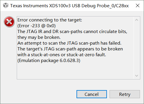 28035连不上XDS100 V3问题 - C2000™︎ 微控制器论坛 - C2000 微控制器 - E2E™ 设计支持