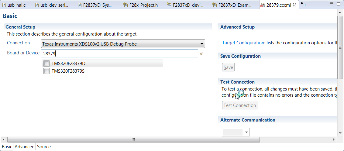 LAUNCHXL_28379D NewTargetConfiguration.ccxml - C2000™︎ 微控制器论坛 - C2000 微控制器 - E2E™ 设计支持