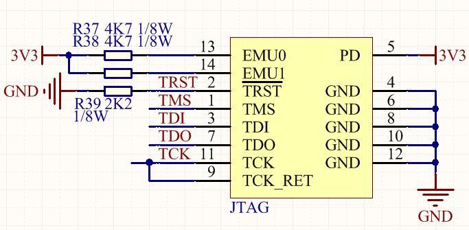 DSP的JTAG几个信号脚是否需要外加上拉电阻？ - C2000™︎ 微控制器论坛 - C2000 微控制器 - E2E™ 设计支持