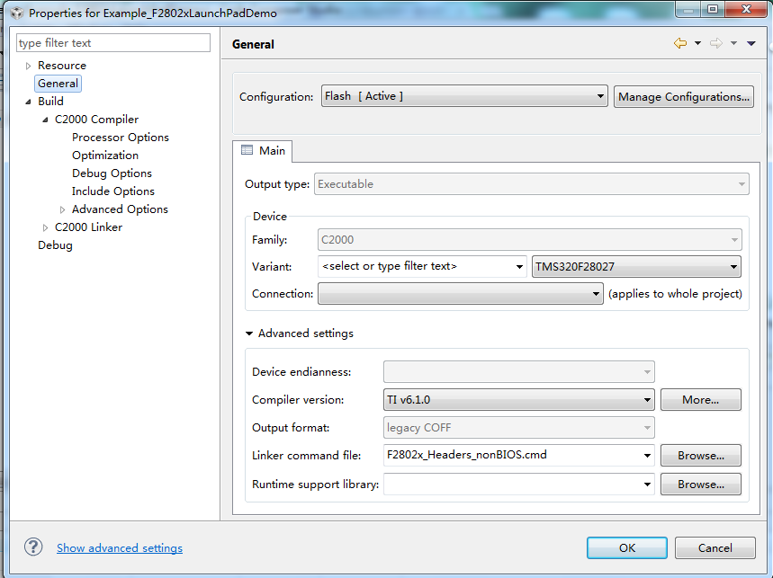 我自己构建了c2000-f28027的工程，编译后总是提示如下错误，我查了很多资料，都没有解决，能给我解决和解释一下吗，谢谢 - TI论坛 ...