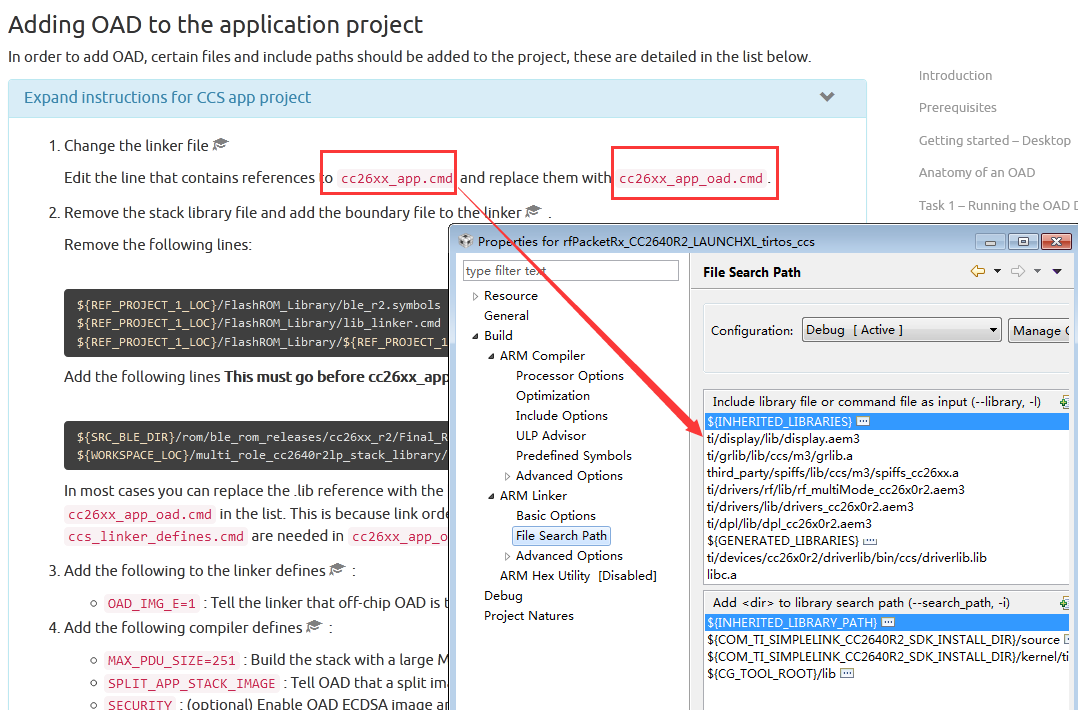 CC26XX_app.cmd文件设置在file seach path里找到 - 低于 1GHz 论坛 - 低于 1GHz - E2E™ 设计支持