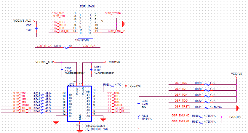 TXB0108是否可以做6678的JTAG信号1.8V到3.3V电平转换？ - 其它模拟产品 (Read-Only) - 存档论坛 - E2E ...