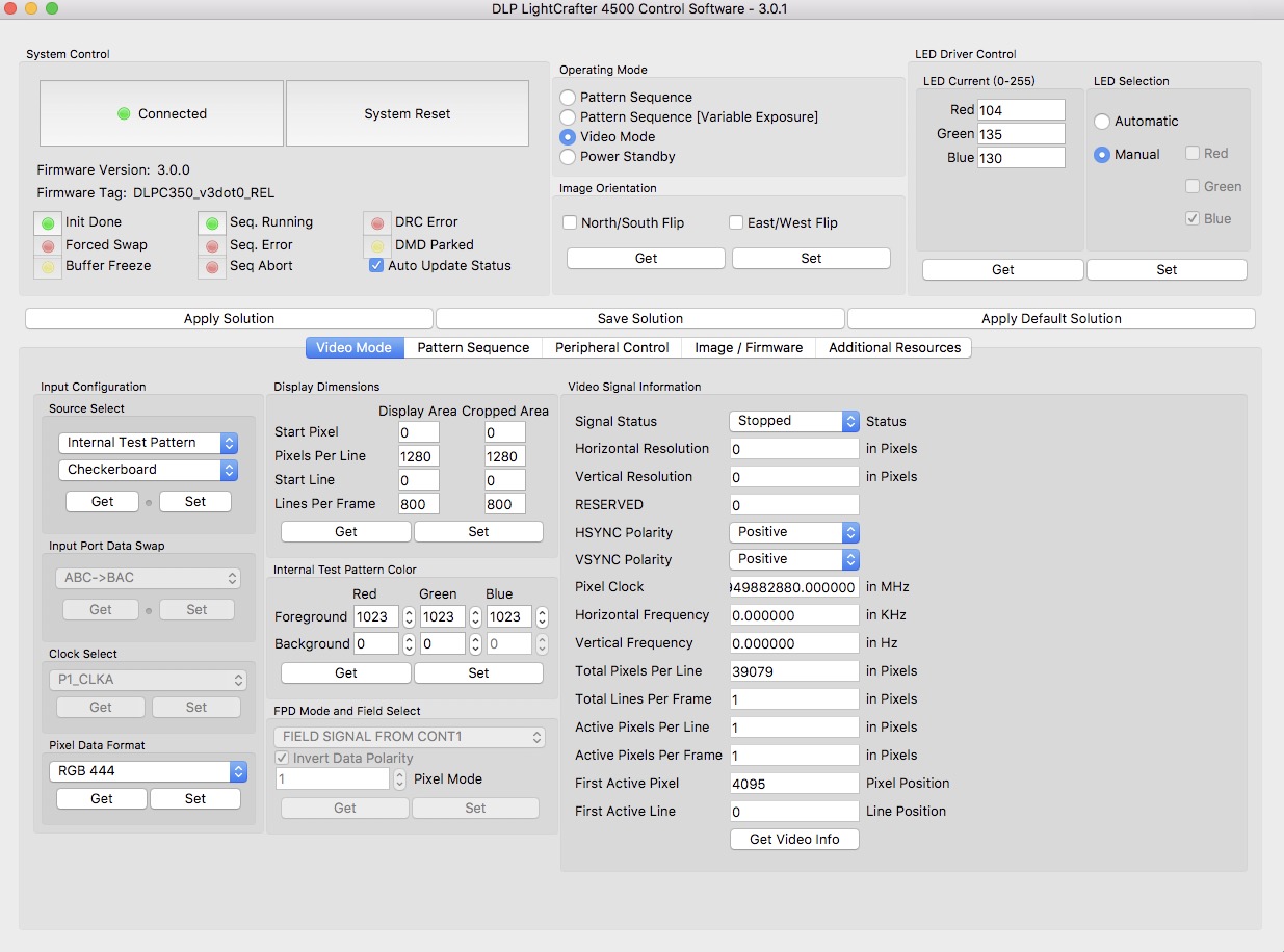 DLP LightCrafter4500 GUI for MacOS - DLP®︎ 产品论坛 - DLP 产品 - E2E™ 设计支持