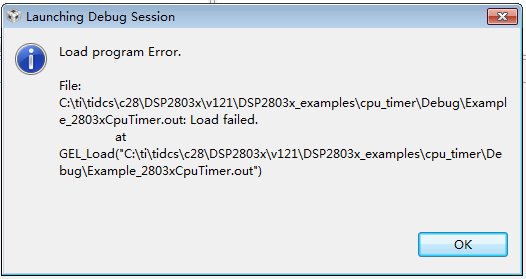 F28031仿真出错 .out load failed - C2000™︎ 微控制器论坛 - C2000 微控制器 - E2E™ 设计支持