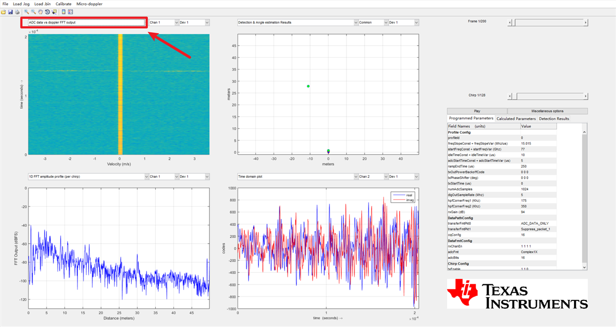 Mmwave Stuodio 的postproc结果中的adc Data Vs Doppler Fft Output是如何计算得到的? 处理器论坛 处理器 E2e™ 设计支持