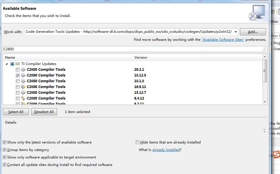 CCSV6 compiler V18.12版本安装失败 - C2000™︎ 微控制器论坛 - C2000 微控制器 - E2E™ 设计支持