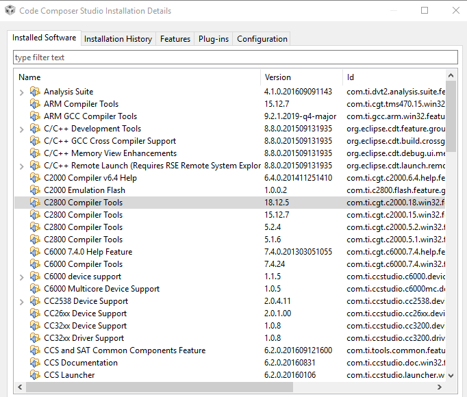 CCSV6 compiler V18.12版本安装失败 - C2000™︎ 微控制器论坛 - C2000 微控制器 - E2E™ 设计支持