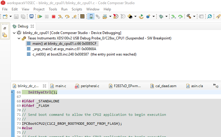 28377D 如何只把程序load 到cpu1？ - C2000™︎ 微控制器论坛 - C2000 微控制器 - E2E™ 设计支持