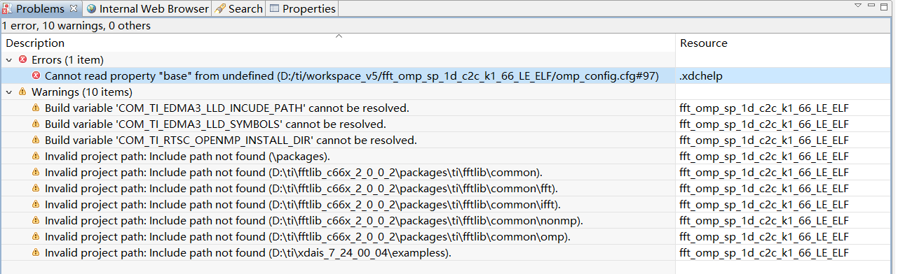 TMS320C6678: 一个关于omp_config.cfg文件的报错问题 - 处理器论坛 - 处理器 - E2E™ 设计支持