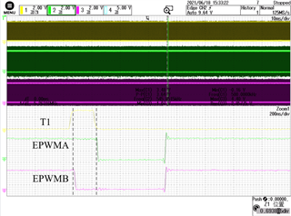 TMS320F280049C: 使用T1事件来控制ePWM AQ模块动作出现不同步的问题 - C2000™︎ 微控制器论坛 - C2000 微控制器 - E2E™ 设计支持