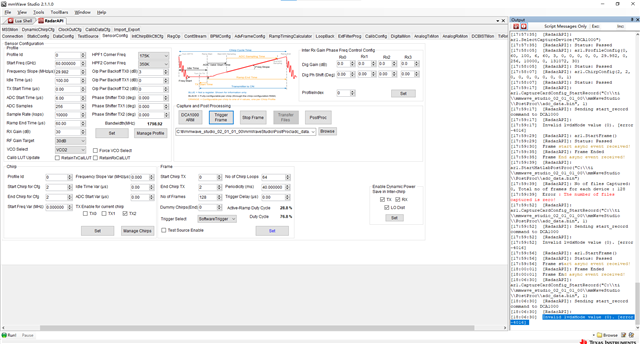DCA1000EVM: 采集数据的地方出现报错：DCA1000ARM Invalid lvdsMode value (0). [error -4016] - 传感器论坛 - 传感器 - E2E ...