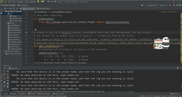 IWR6843ISK: mmWave_Industrial_Visualizer.exe闪退，用python运行没有数据 - 传感器论坛 ...