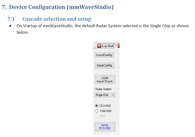 MMWCAS-DSP-EVM: mmWave Studio Cascade应用 - 传感器论坛 - 传感器 - E2E™ 设计支持