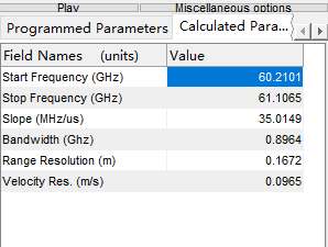 AWR6843AOPEVM: MMWAVE-STUDIO中关于传感器参数设定的问题 - 传感器论坛 - 传感器 - E2E™ 设计支持
