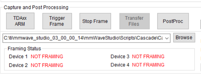 MMWCAS-DSP-EVM: AWR2243级联开发板数据捕捉设置 - 传感器论坛 - 传感器 - E2E™ 设计支持