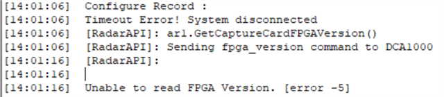 AWR6843AOPEVM: FPGA重新烧录失败 - 传感器论坛 - 传感器 - E2E™ 设计支持