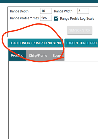 IWR1642BOOST: 关于使用mmWave_Demo_Visualizer 发送配置文件的问题 - 传感器论坛 - 传感器 - E2E™ 设计支持