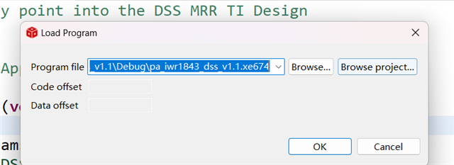 IWR1843BOOST: [C674X_0] {module#8}: "../dss_main.c", line 252: error {id:0x10000, args:[0x816904 ...