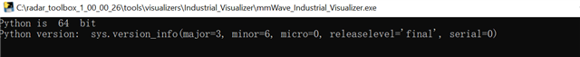 IWR6843ISK: mmWave_Industrial_Visualizer.exe闪退，用python运行没有数据 - 传感器论坛 ...