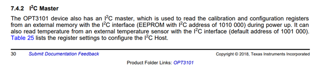 OPT3101EVM: OPT3101 EVM 挂载外部EEPROM - 传感器论坛 - 传感器 - E2E™ 设计支持
