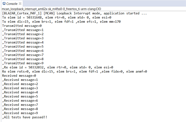 AM625: AM62XX mcu CANFD 功能异常 - 处理器论坛 - 处理器 - E2E™ 设计支持