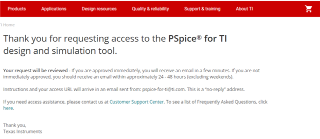 Pspice For Ti 无法下载安装 仿真、硬件和系统设计工具论坛 仿真、硬件和系统设计工具 E2e™ 设计支持