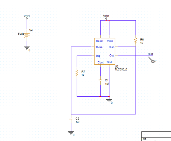 Tlc555 仿真出现voltage Source Andor Inductor Loop Involving Vv4 You May Break The Loop By Adding