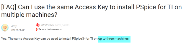 Pspice For Ti Pspice For Ti的激活码使用不了 仿真、硬件和系统设计工具论坛 仿真、硬件和系统设计工具 E2e™ 设计支持