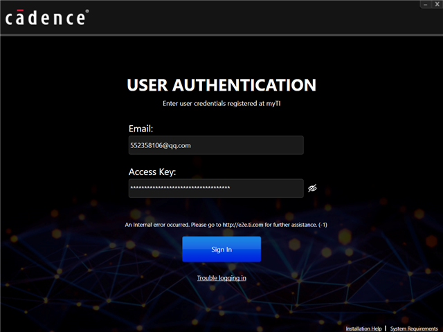 Pspice For Ti 下载pspice For Ti时遇到问题，提示出现内部错误，以通过注册获得密钥，麻烦解答 仿真、硬件和系统设计工具论坛 仿真、硬件和系统设计工具