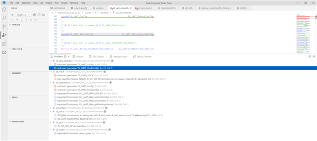 LP-MSPM0G3507: 为什么编译程序会出现‘unknown type name’这样的问题 - 仿真、硬件和系统设计工具论坛 - 仿真 ...
