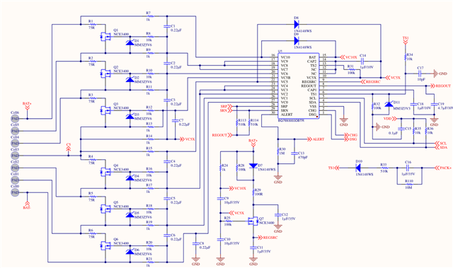 BQ76930: 原理图 Review - 电源管理论坛 - 电源管理 - E2E™ 设计支持