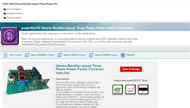TMS320F28379D: C2000ware_digitalpower_sdk中development kits的TIDM_1000 ...