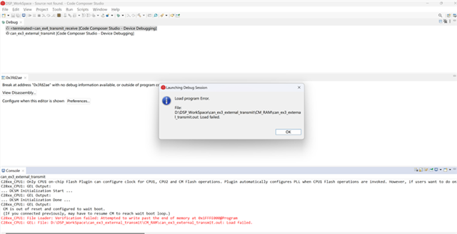 TMS320F28384S: 导入 C:\ti\C2000Ware_4_02_00_00\driverlib\f2838x\examples ...