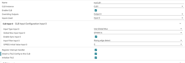 LAUNCHXL-F28379D: 如何在sysconfig中区分CLB1_OUT0_0和CLB1_OUT0_1 - C2000™︎ 微控制器论坛 - C2000 微控制器 - E2E™ 设计支持