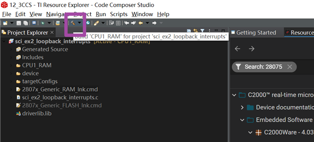 TMS320F28075: CCS内导入官方例程编译在cmd中多处报错 - C2000™︎ 微控制器论坛 - C2000 微控制器 - E2E™ 设计支持