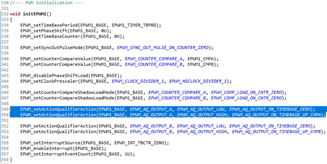TMS320F28379D: 关于clb_ex5_event_window例程的疑问 - C2000™︎ 微控制器论坛 - C2000 微控制 ...