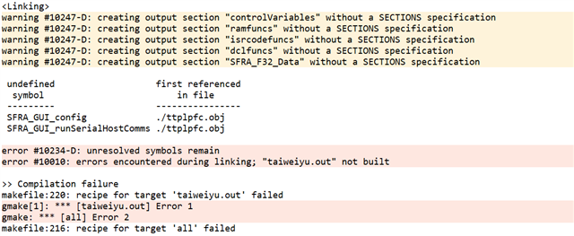 TMS320F280049C: unresolved symbols问题 - C2000™︎ 微控制器论坛 - C2000 微控制器 - E2E™ 设计支持