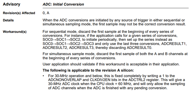 TMS320F28035: adc采样通道干扰的问题 - C2000™︎ 微控制器论坛 - C2000 微控制器 - E2E™ 设计支持