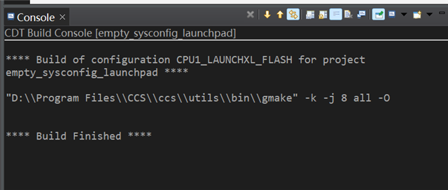 TMS320F280049C: CCS例程编译无法生成.out文件 - C2000™︎ 微控制器论坛 - C2000 微控制器 - E2E™ 设计支持